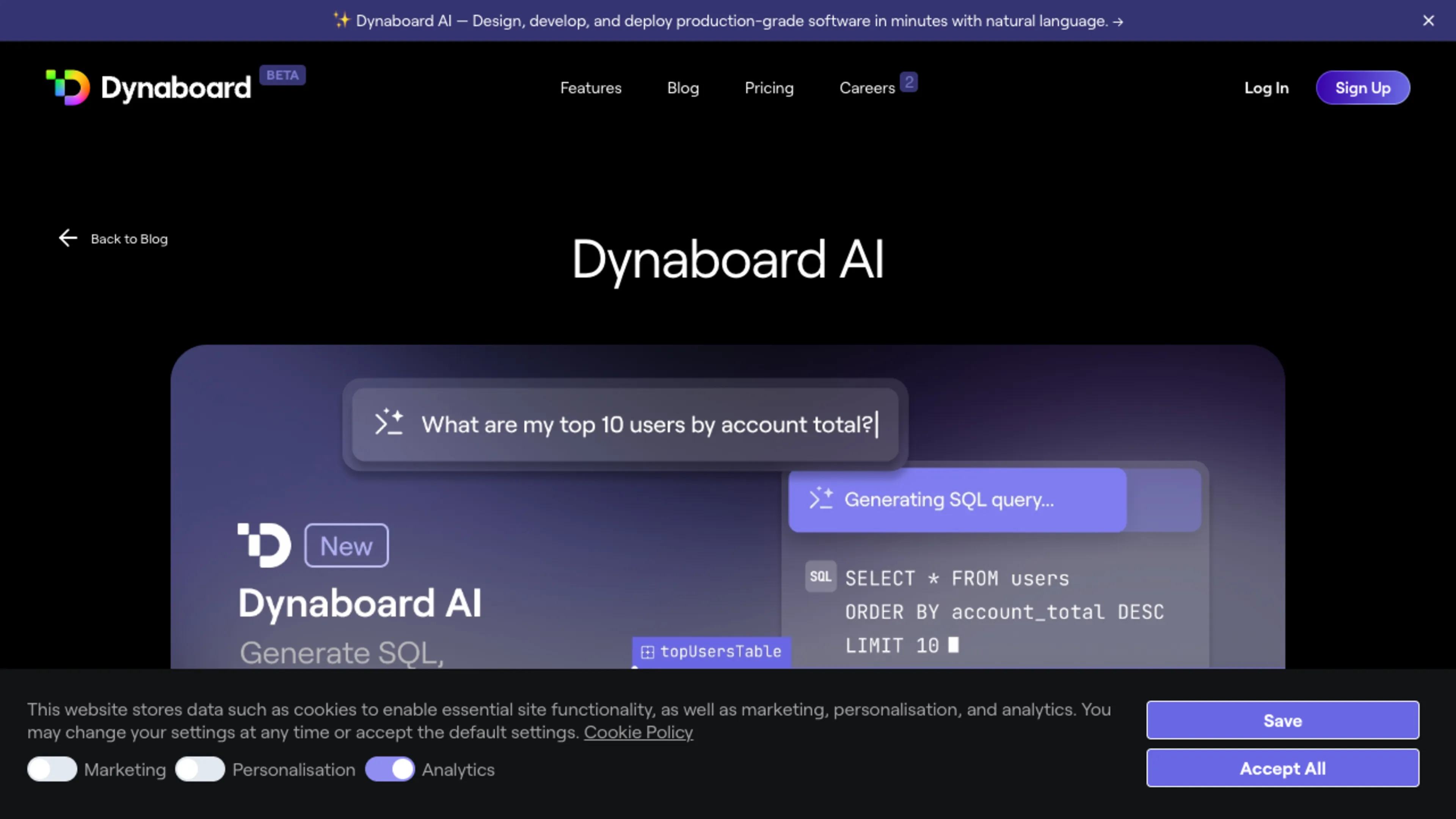 Dynaboard AI : Builder Apps IA Low-Code