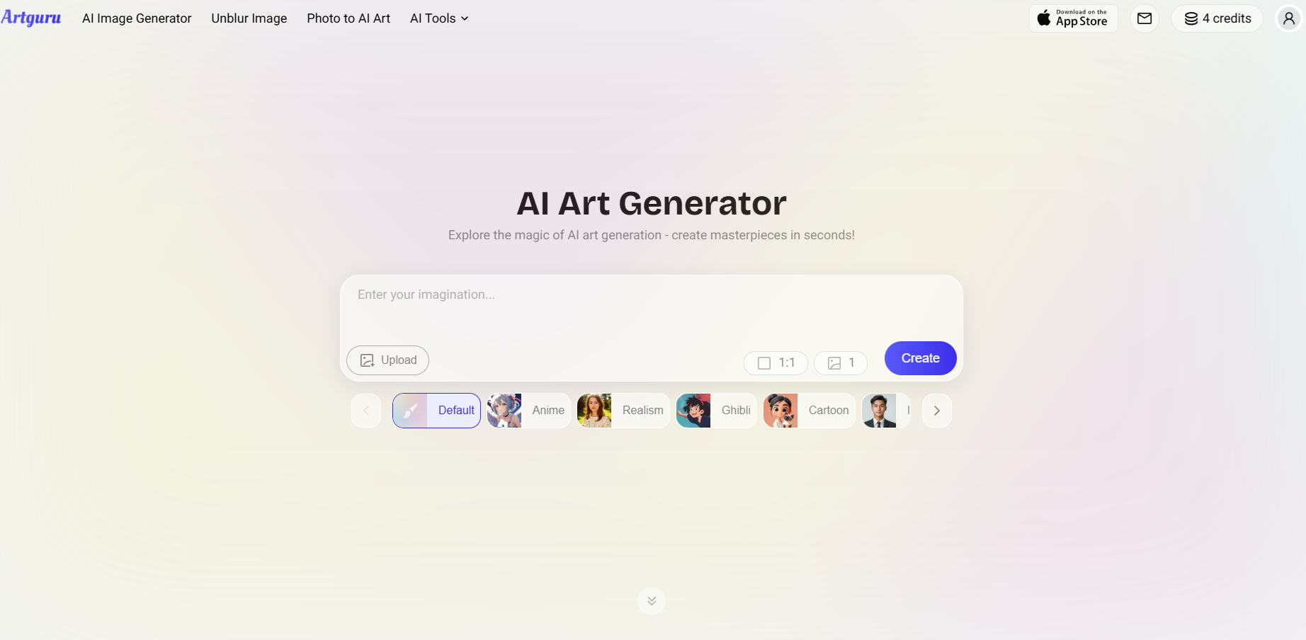 ArtGuru AI : generateur d'images et avatars IA gratuit (2026) - IA-insights