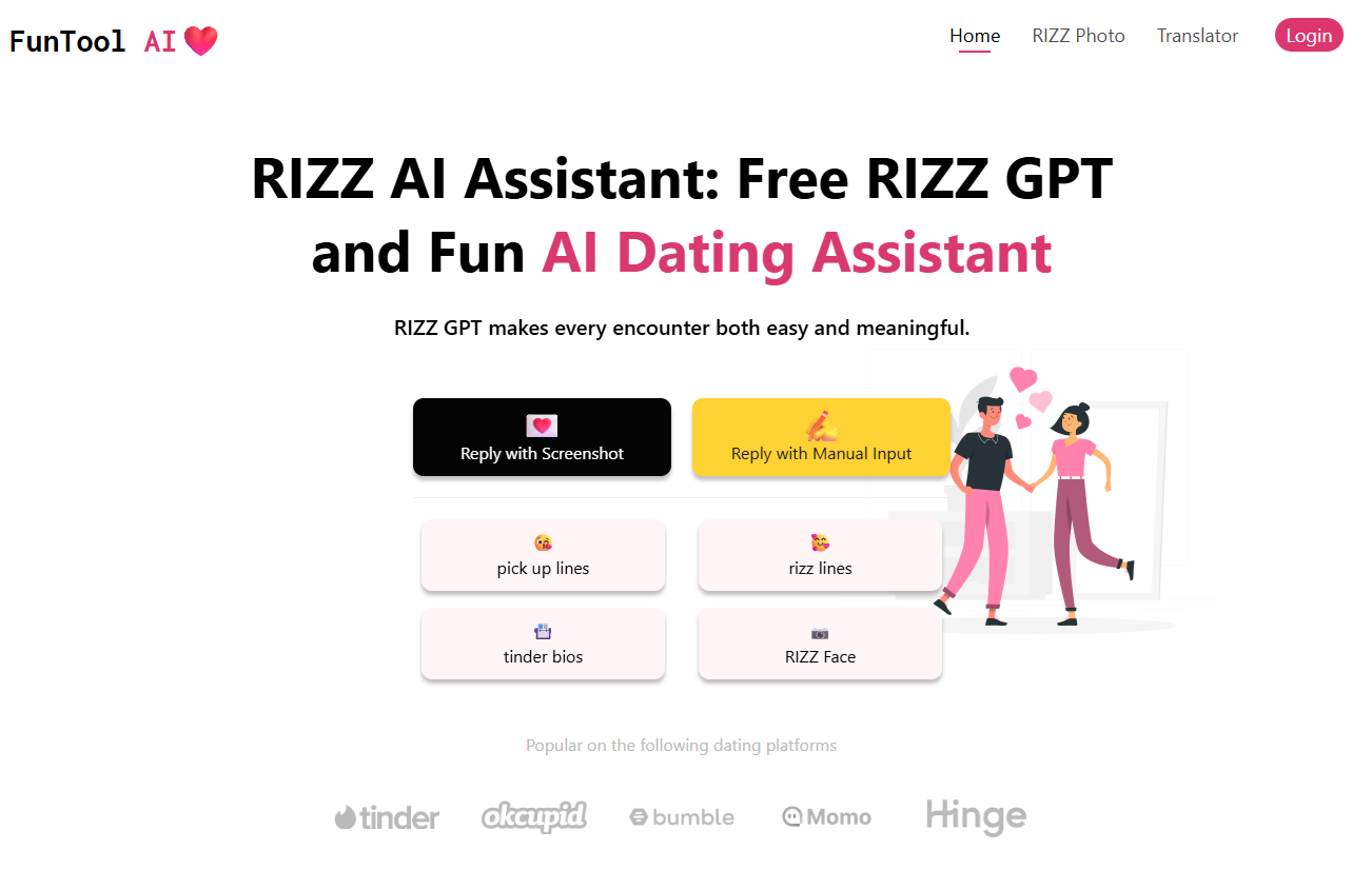 RIZZ AI: L'assistant parfait pour le dating - IA-insights