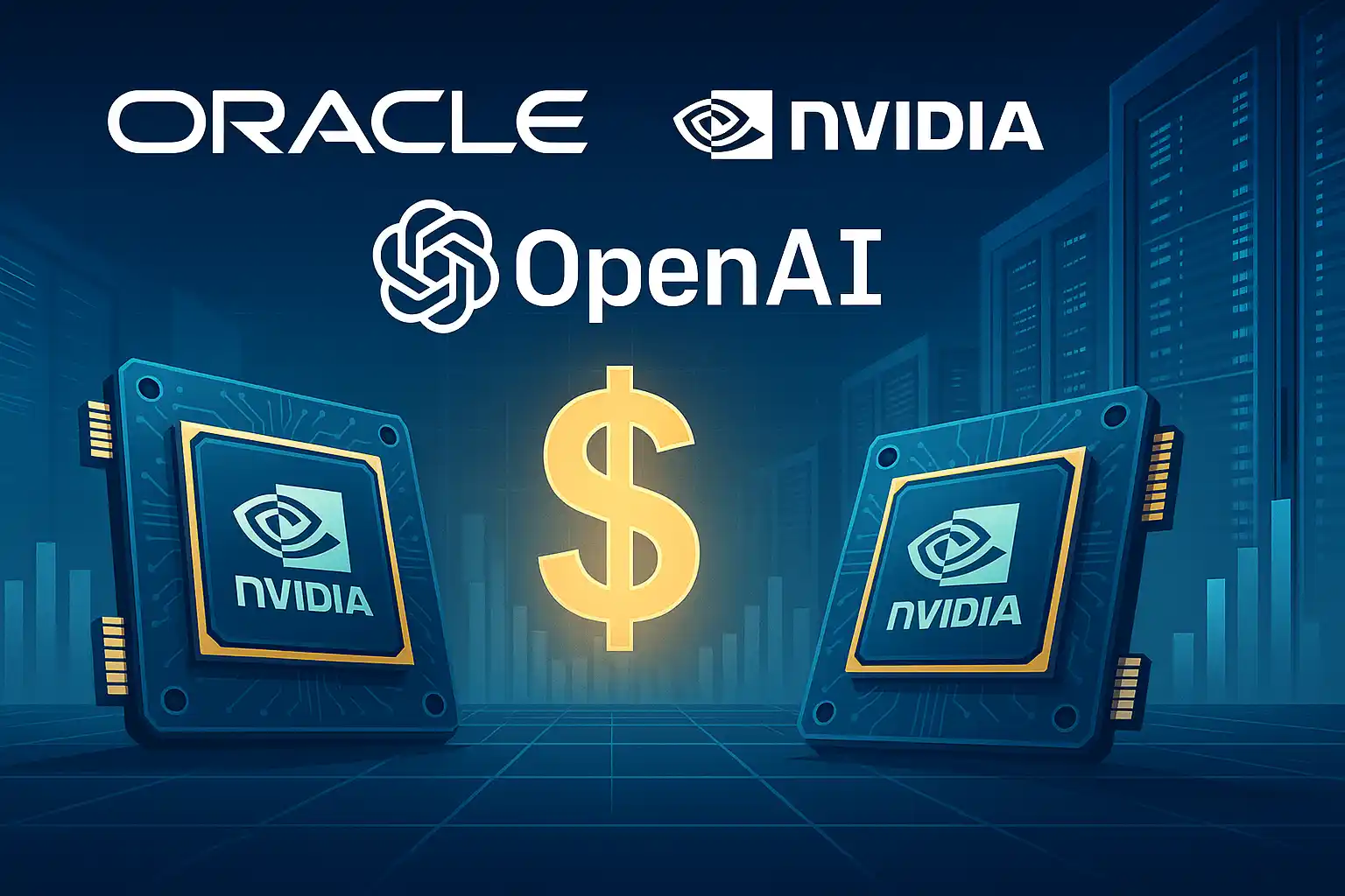 Oracle va acheter pour 40 milliards $ de puces Nvidia pour les data ...